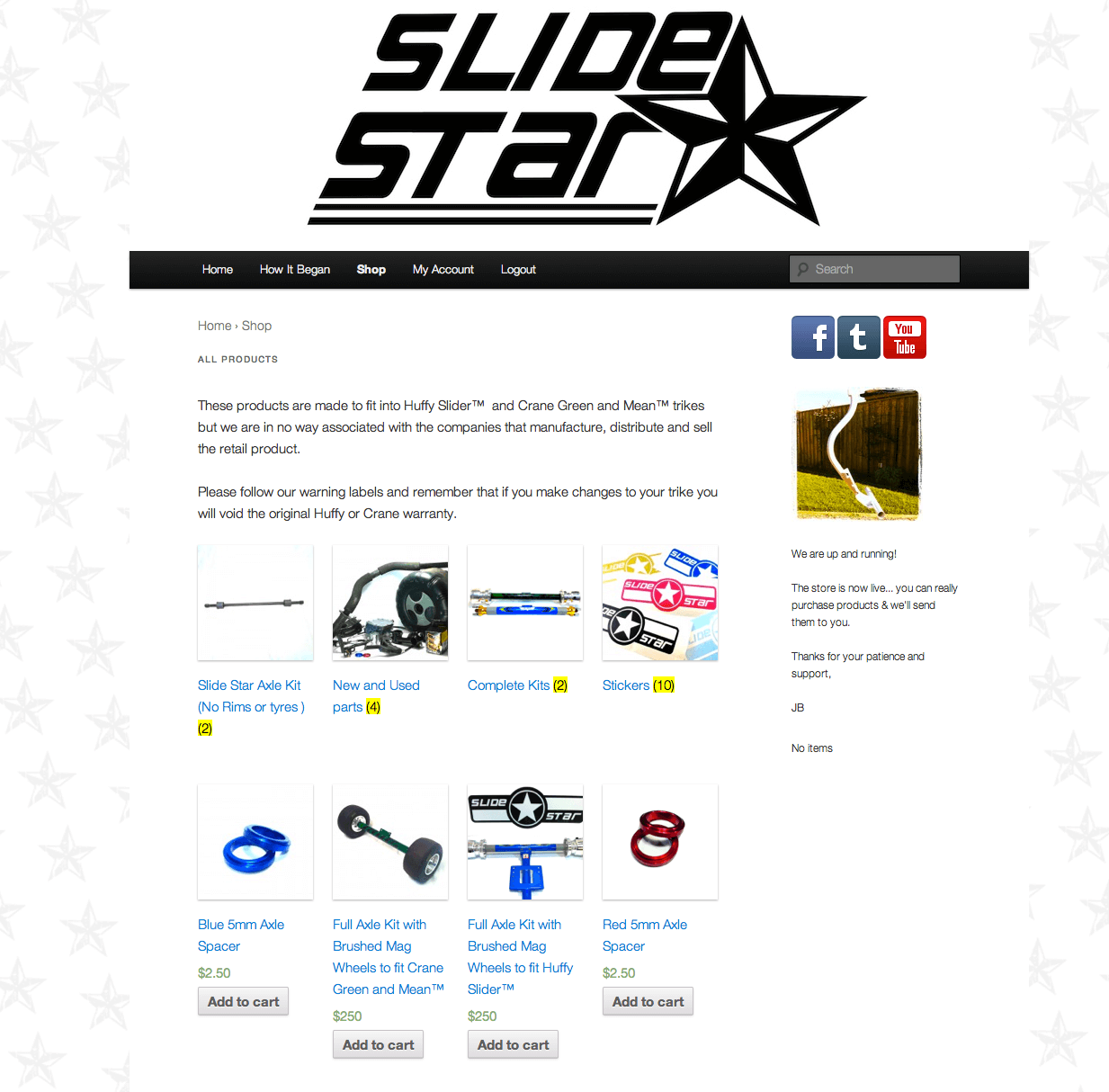 Slide Star Store Now Live – SLIDE STAR